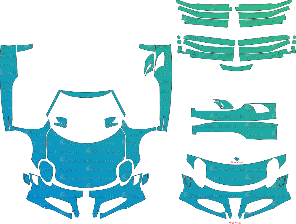 Pre-cut PPF Vector Templates for Cars | Digital Instant Download ...