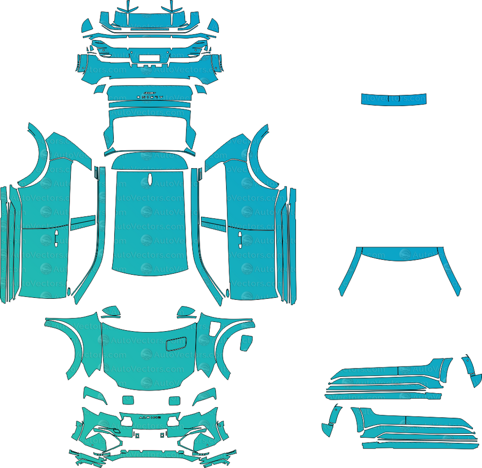 Alpine A290 Pre-Cut PPF Pattern Templates – Download – AutoVectors
