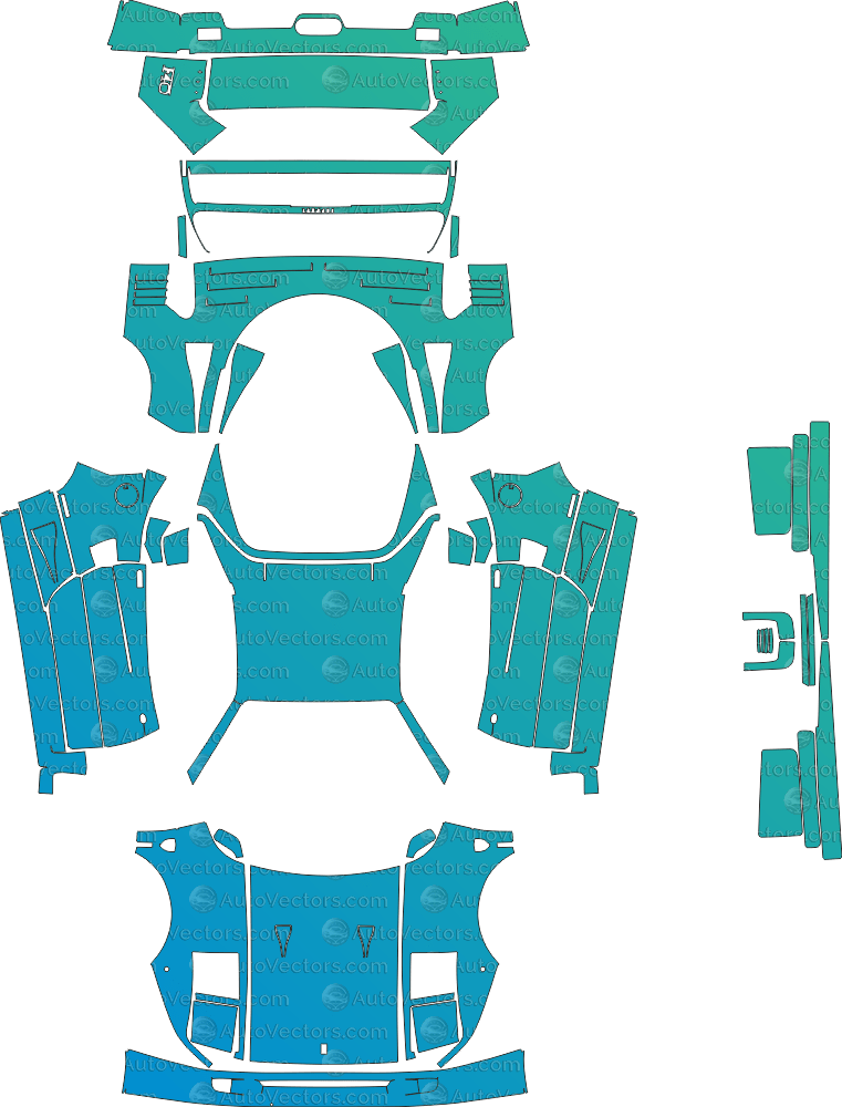 Ferrari F40 Sports (1987-1992) Coupe PPF Vector Pattern Download ...